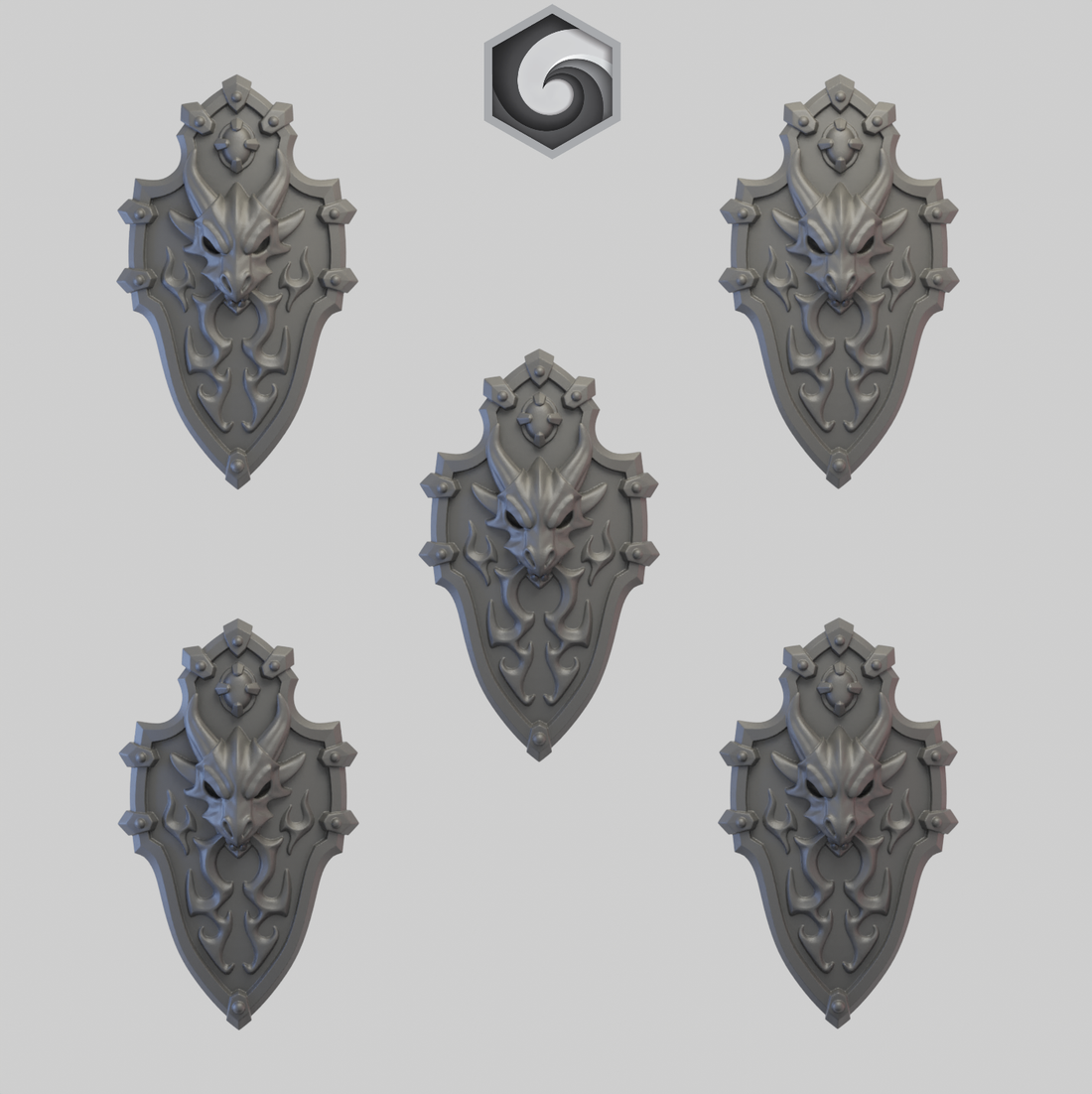 Anvil Warden Shield E x 5 ~ Greytide Studio – UKWarforged